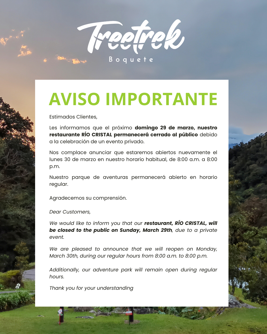 Boquete Tree Trek – Eco-Adventure Park